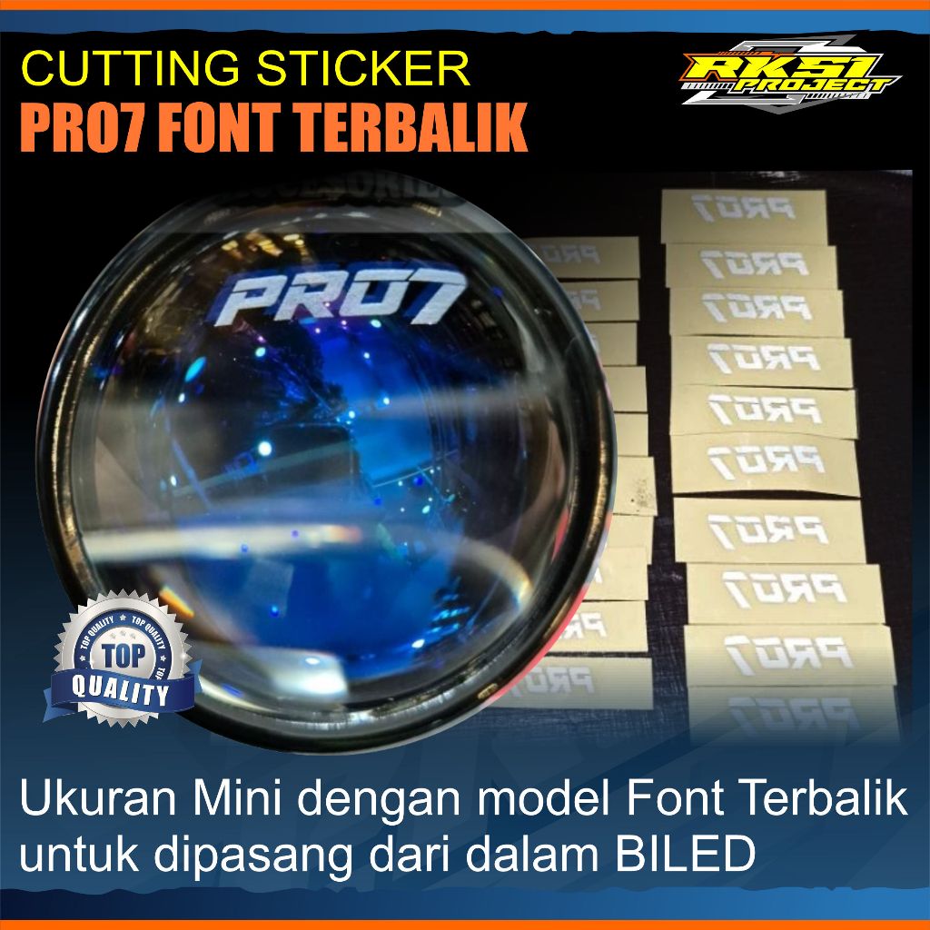 Jual Sticker BILED PRO7 Font Terbalik | Shopee Indonesia