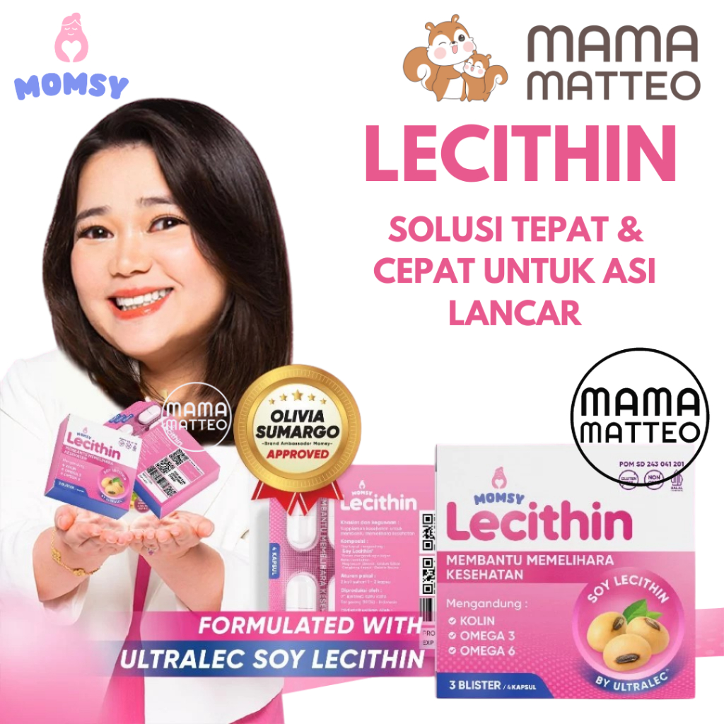 Jual MOMSY Lecithin Ultralec Soy 12 Kapsul Strip / Kapsul Melancarkan ...