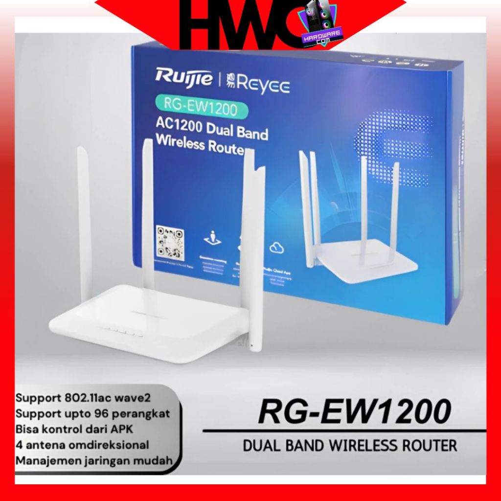 Jual RUIJIE REYEE RG-EW1200 AC1200 Dual Band Wireless Router | 1200M ...