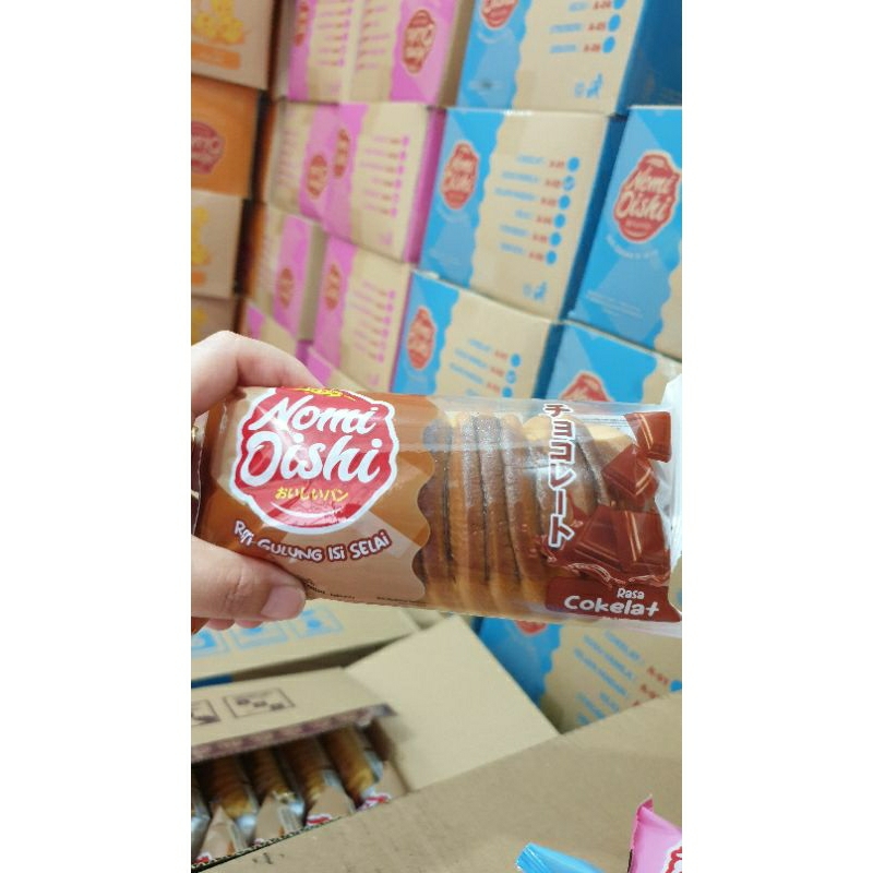 Jual ROTI GULUNG NOMI OISHI ISI SELAI(SATUAN) | Shopee Indonesia