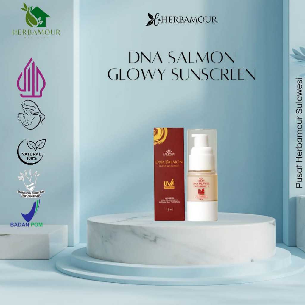 Jual DNA Salmon glowy sunscreen spf 50 pa+++, DNA Salmon Lamour ...