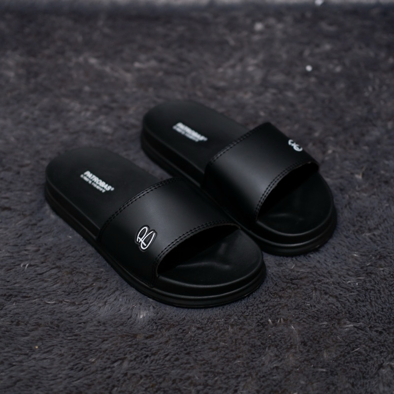 Jual Sandal Slop Patrobas Monarch & Dante Black | Shopee Indonesia