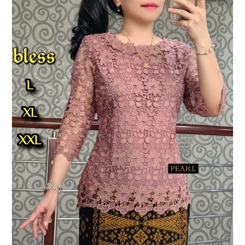 Jual Blus Brokat Hoki Premium | Shopee Indonesia