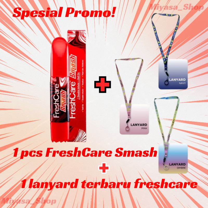 Jual FRESHCARE SMASH + GANTUNGAN LANYARD TERBARU | FreshCare Smash ...