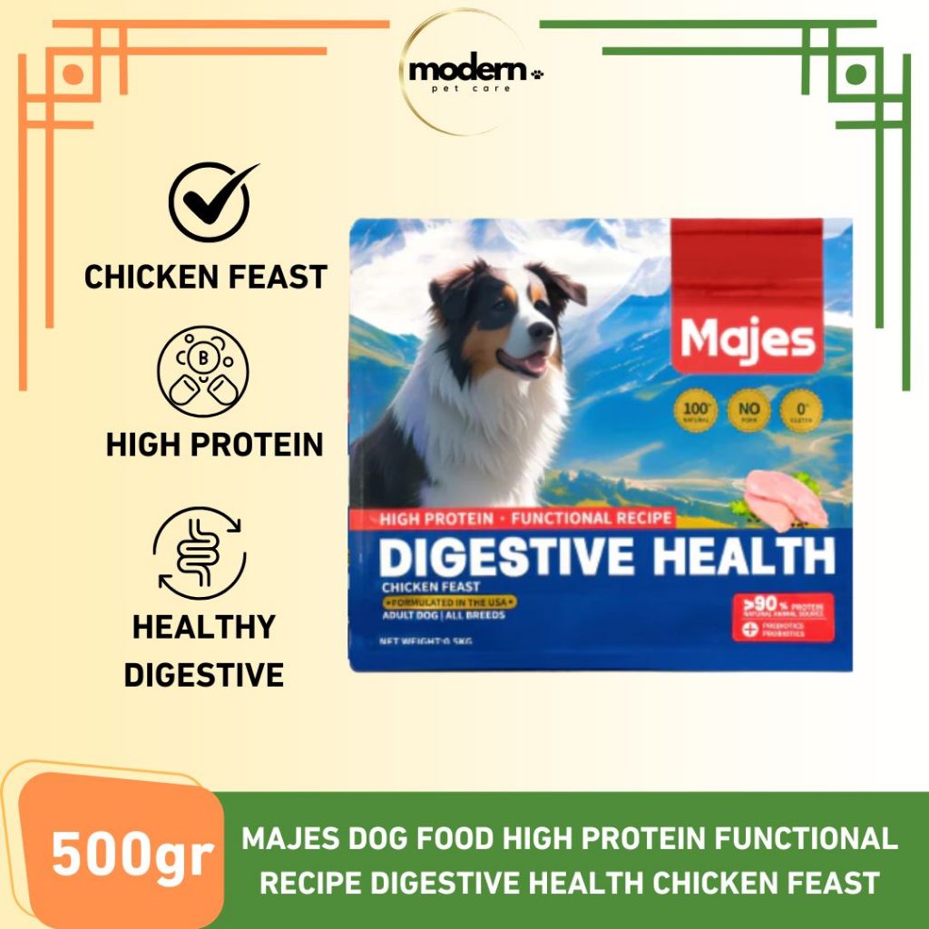 Jual MAJES Dog Food High Protein Functional Recipe Digestive Health ...
