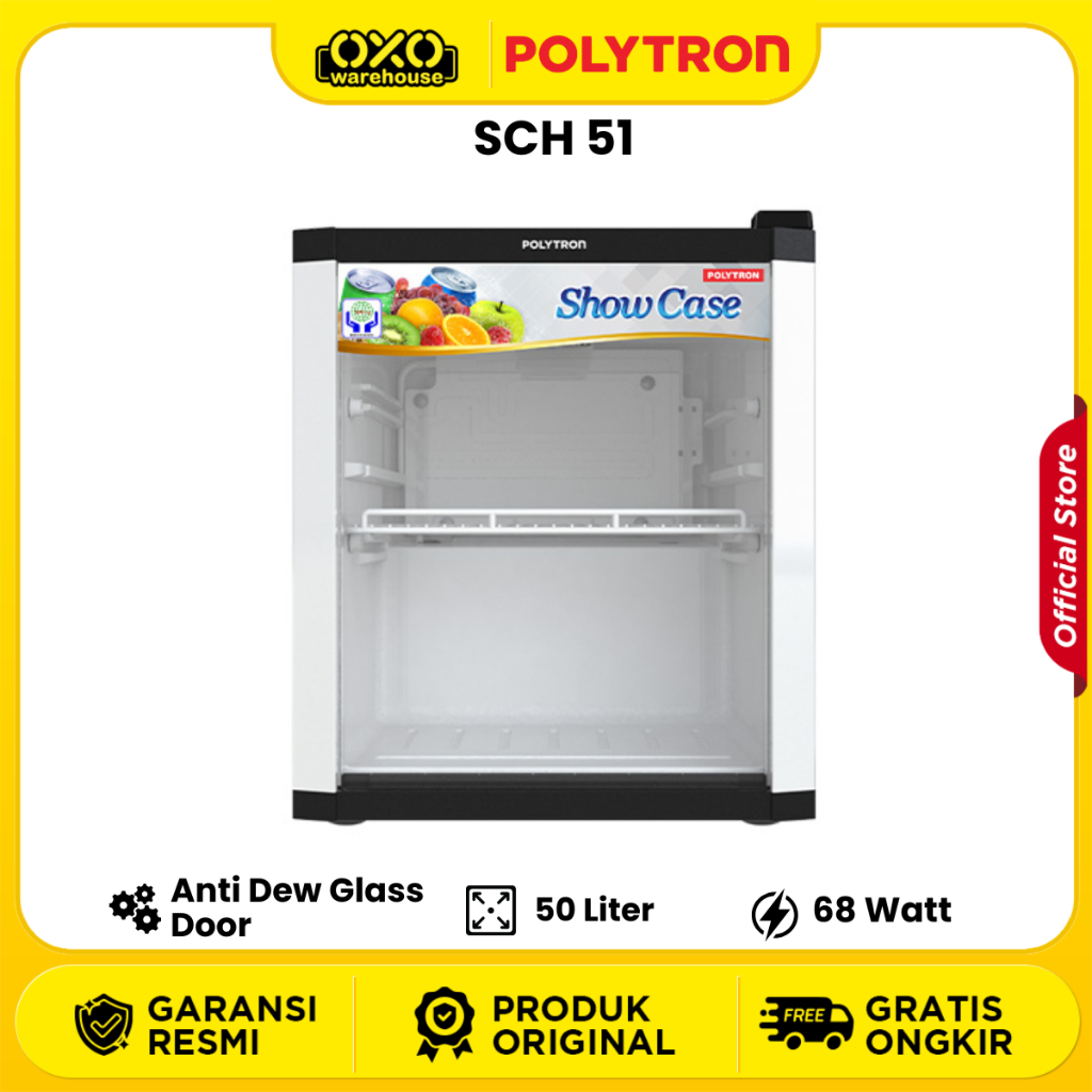 Jual POLYTRON Showcase SCH 51Mini Kapasitas 50 Liter Low Watt Garansi ...