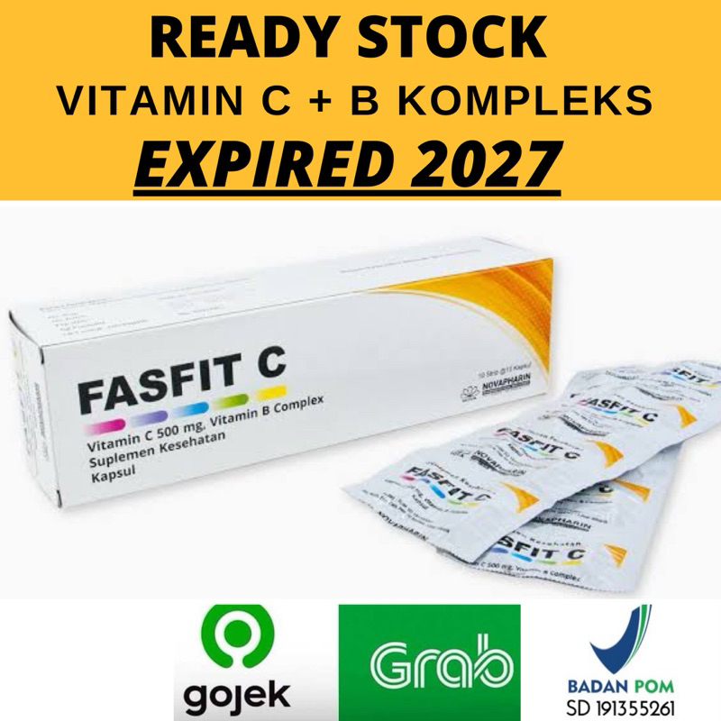 Jual COMVIT C / FASFIT C / FASFIT CDEZ / Multivitamin + vit C 500mg ...