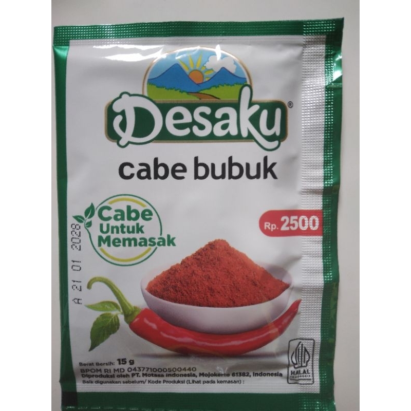Jual Cabe Bubuk Desaku Kemasan 1 Sachet | Shopee Indonesia