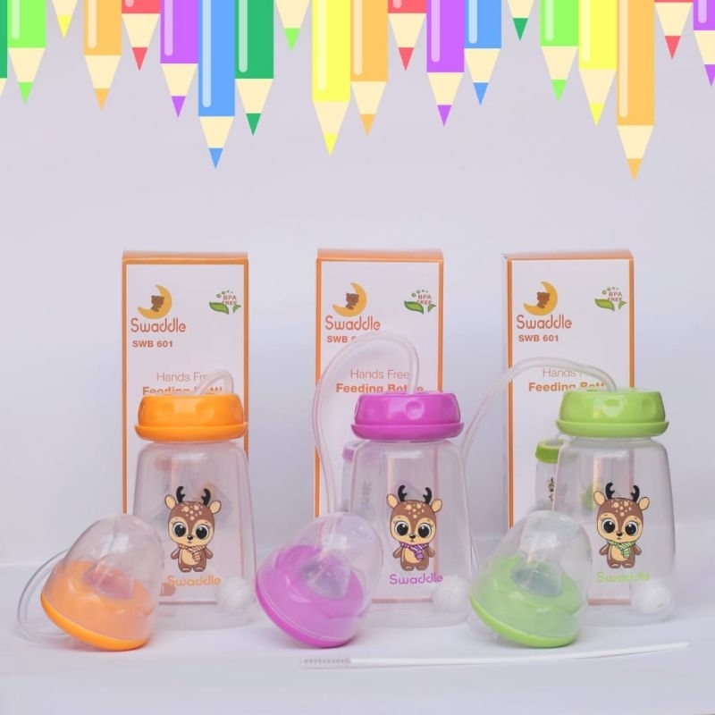 Jual Botol Susu Hands Free Swaddle Feeding Bottle 150 ml dan 240 ml ...