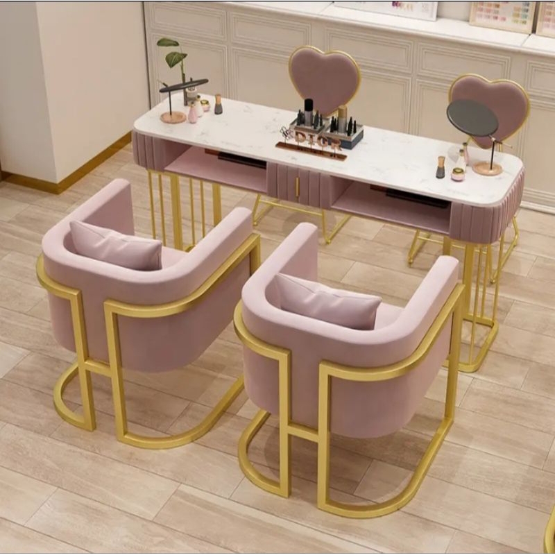 Jual Meja nail art salon spa resepsionis ruang tunggu kantor branding ...