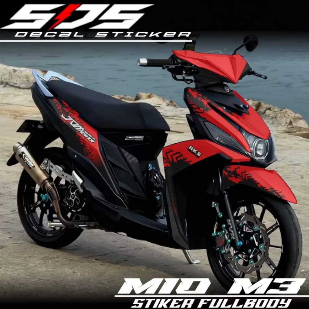 Jual (COD) TERBARU Decal Stiker Mio M3 125 - Mio Z Full Body Stiker Mio ...