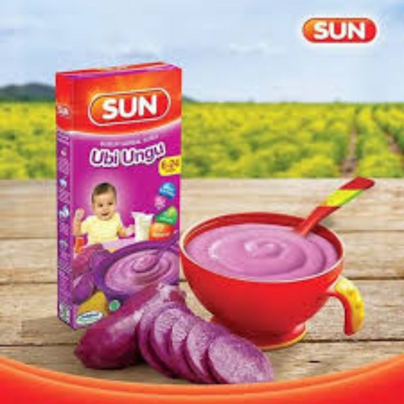 Jual Sun bubur sereal susu Ubi ungu box 120gr | Shopee Indonesia