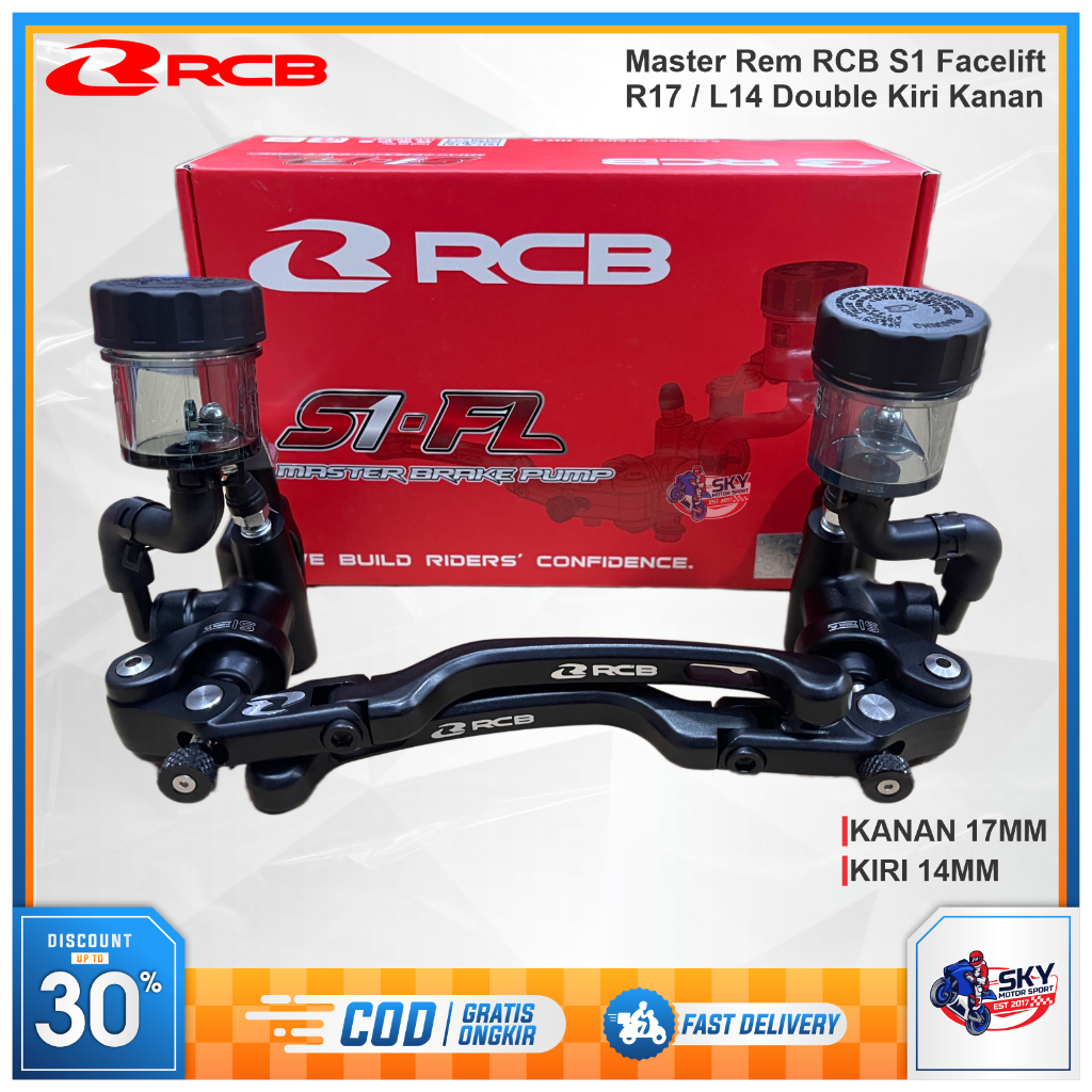 Jual Master Rem S1 Facelift RCB R 17mm & L 14mm Nmax Xmax Pcx Adv Vario ...