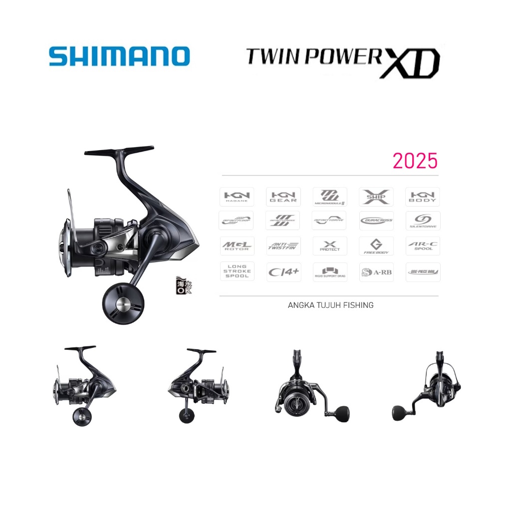 Jual Shimano Twinpower XD FB Model 2025 Spinning Reel Pancing | Shopee Indonesia