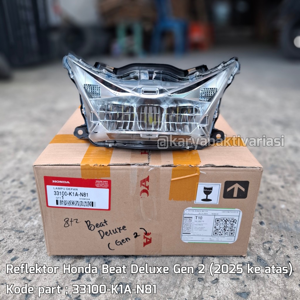 Jual LAMPU DEPAN REFLEKTOR HEADLAMP HONDA BEAT DELUXE GEN 2 TAHUN 2025 ...