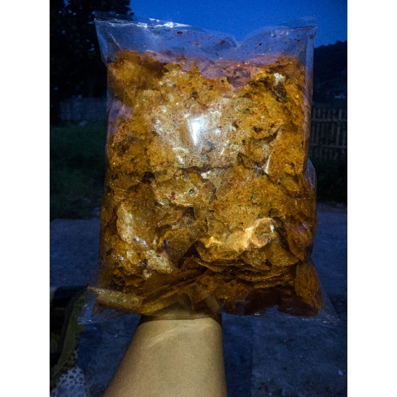 Jual KRIPCA Keripik kaca pedas daun jeruk 500 gram | Shopee Indonesia