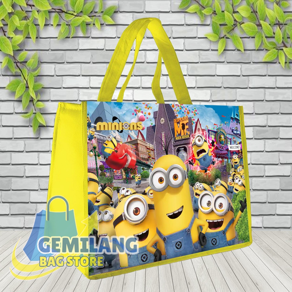 Jual READY STOK Tas Ulang Tahun Minions / Tas Ultah Ukuran KFC Snack ...