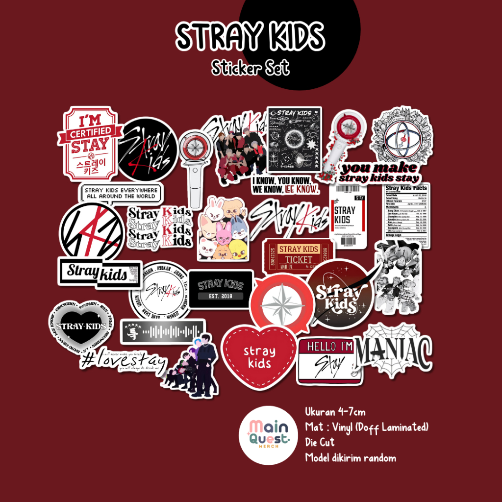 Jual Sticker Stray Kids | Sticker Aesthetic / Sticker Tumblr / Sticker ...
