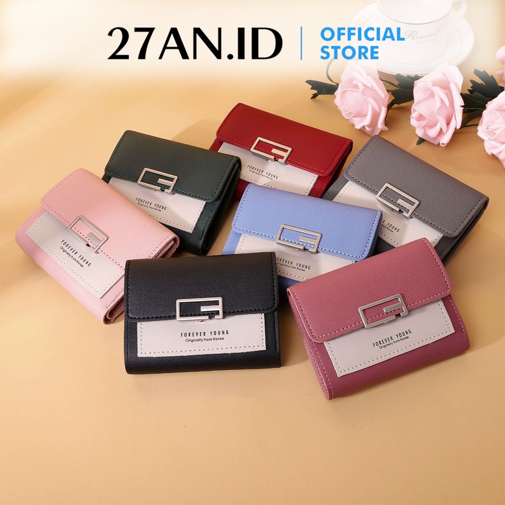 Jual (27AN.ID) Dompet Lipat Mini Wanita Fashion Korean | Shopee Indonesia