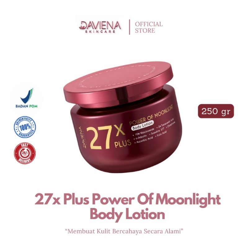 Jual HB DOSTING PEMUTIH BADAN 27X PLUS POWER OF MOONLIGHT DAVIENA ...