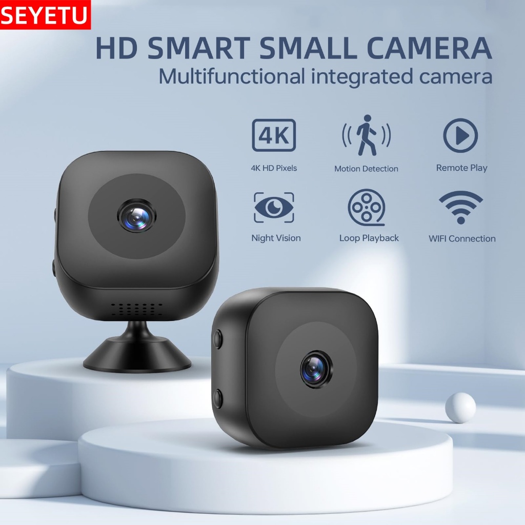 Jual SEYETU CCTV Mini Kamera Wifi Smart IP Camera Mini Spy Cam ...