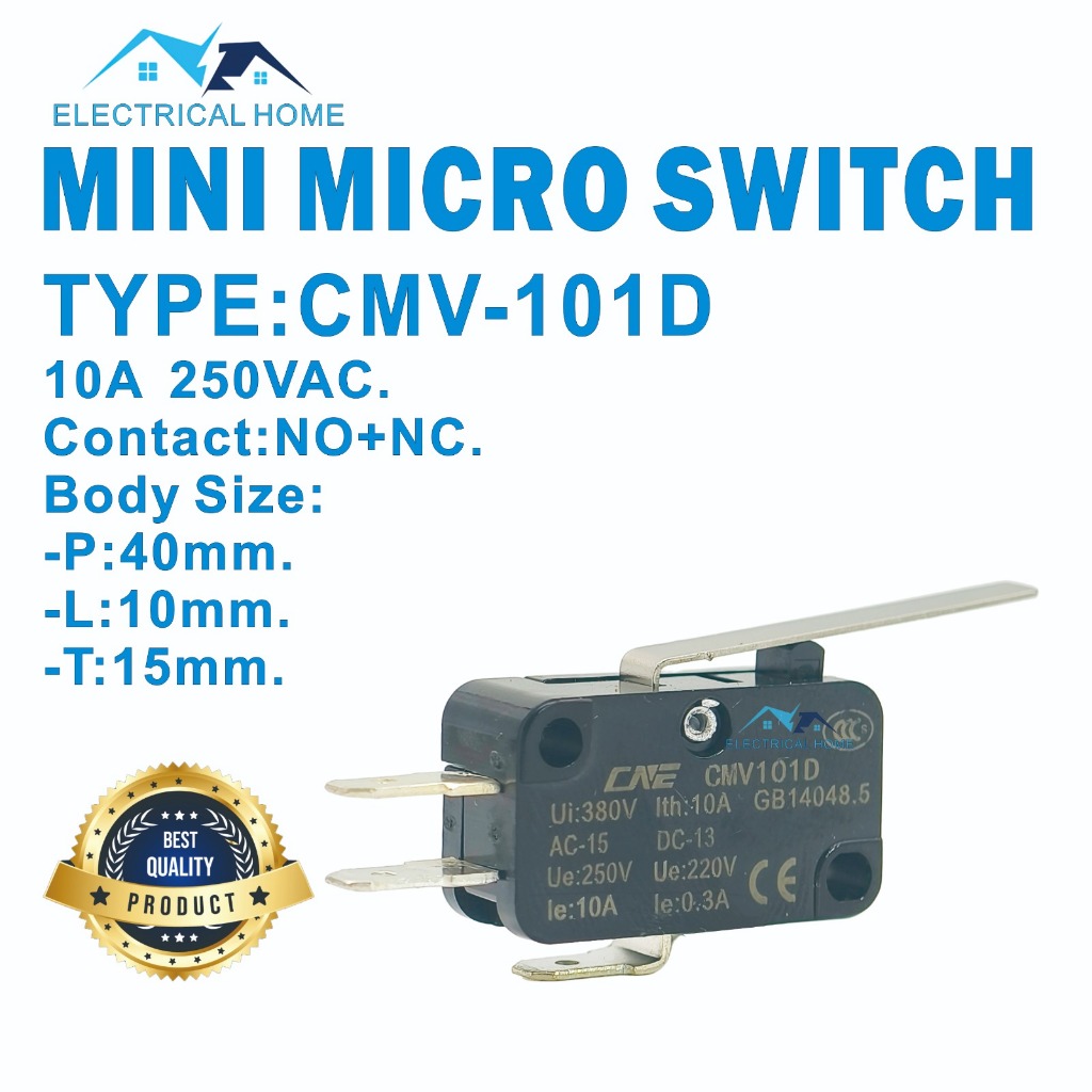 Jual Mini Micro Switch CMV-101D Gagang Panjang | Shopee Indonesia