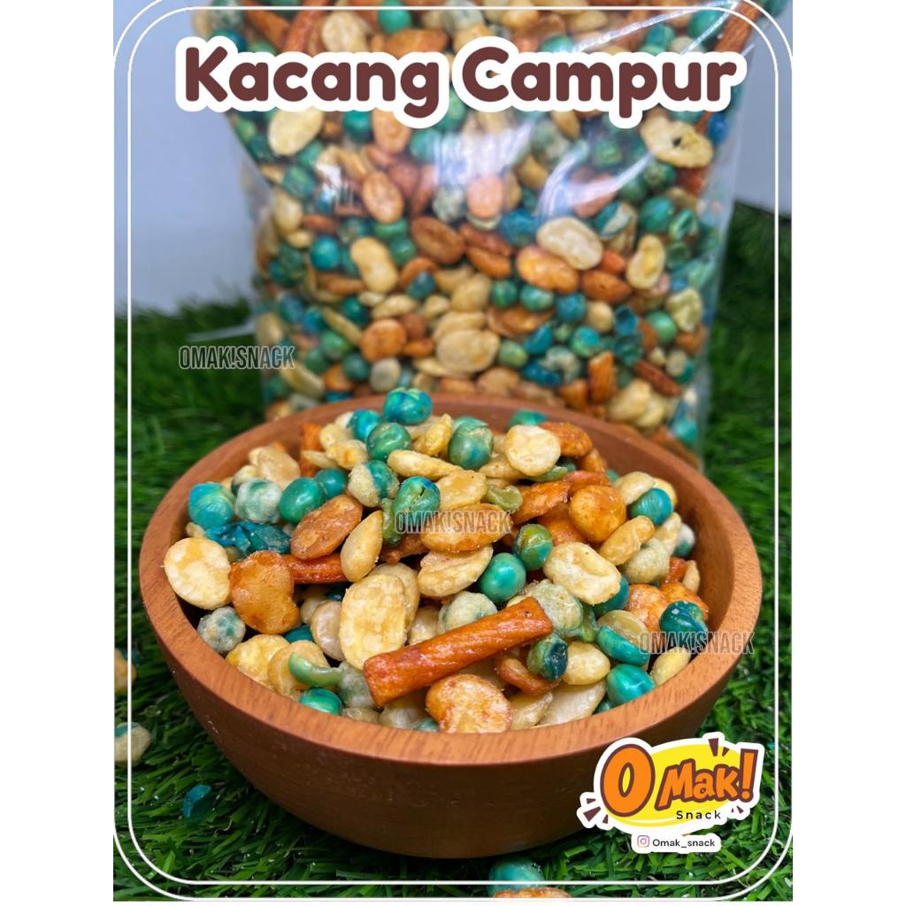 Jual KACANG CAMPUR 500 GR - KACANG MIX 500 GR - SNACK - OMAK SNACK ...