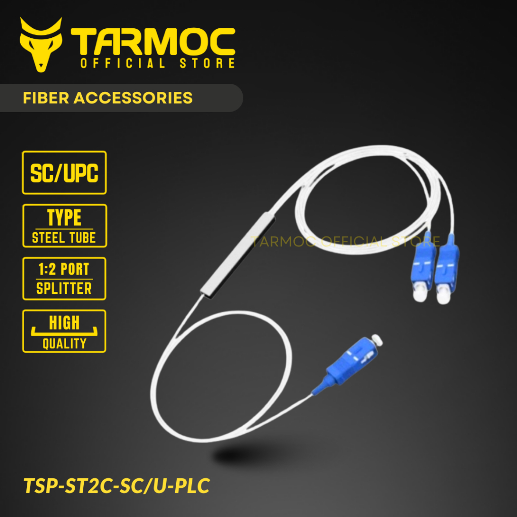 Jual Tarmoc TSP-ST2C-SC/U-PLC | Fiber Optic Splitter 1:2 SC/UPC Steel ...