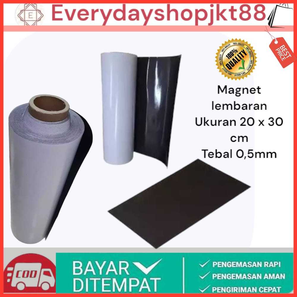 Jual MAGNET LEMBARAN UKURAN 30 X 20 CM TEBAL 0,5MM / Lembaran Magnit ...