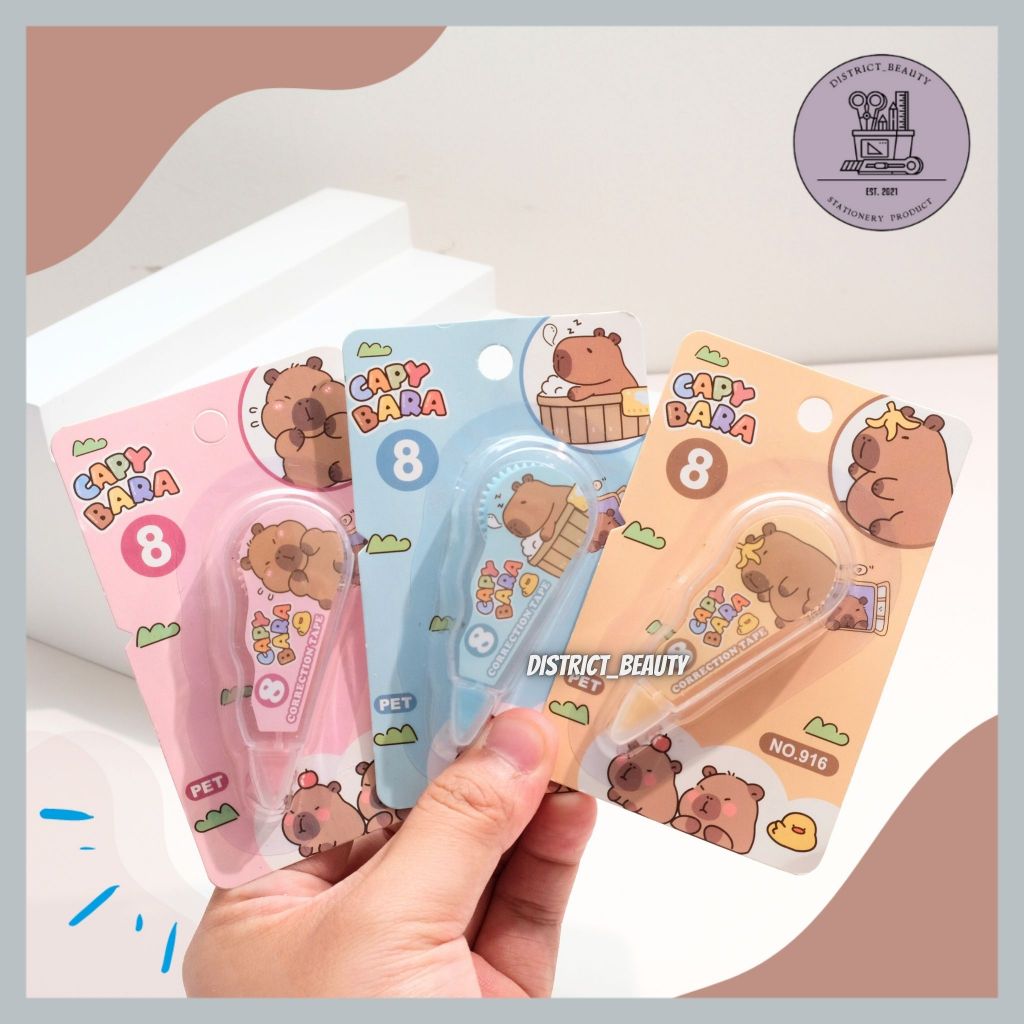 Jual CORRECTION TAPE CAPYBARA TIP EX CAPYBARA TIP X PENGHAPUS PULPEN CAPYBARA KAPIBARA KAPPIBARA ...