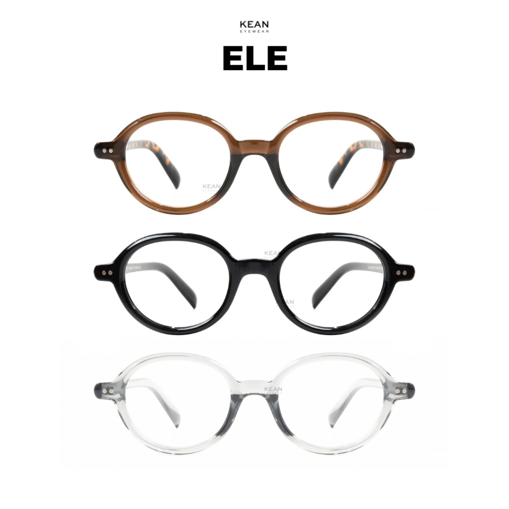 Jual KEAN ELE - FRAME KACAMATA BULAT OVAL | Shopee Indonesia