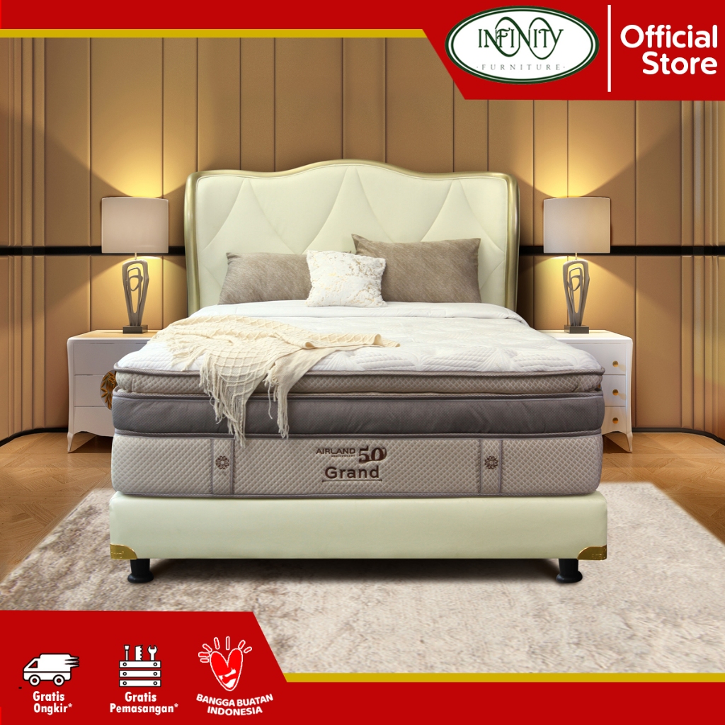 Jual Airland Spring Bed 50th Anniversary GRAND Full Set | Shopee Indonesia