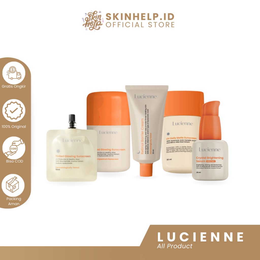 Jual LUCIENCE - Tinted Glowing Sunscreen 10ML - Tinted Glowing ...