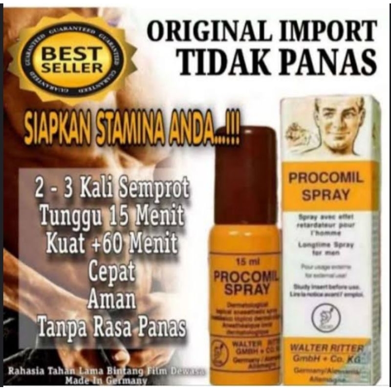 Jual (100% ORIGINAL) OBAT_SEMPROT PRIA / PROCOMIL SPRAY ASLI ISI 15ML ...