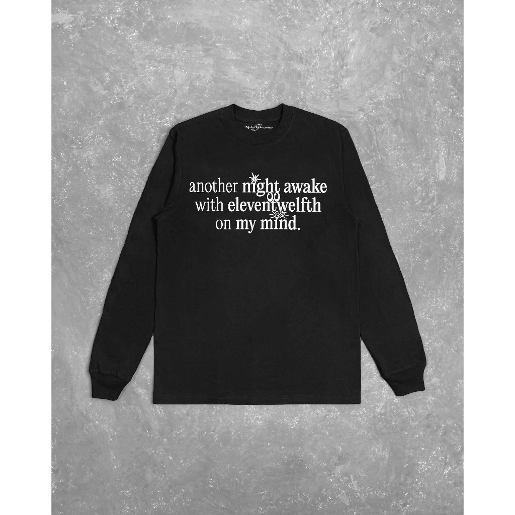 Jual Eleventwelfth - Another Night | Long Sleeve Hitam | Shopee Indonesia