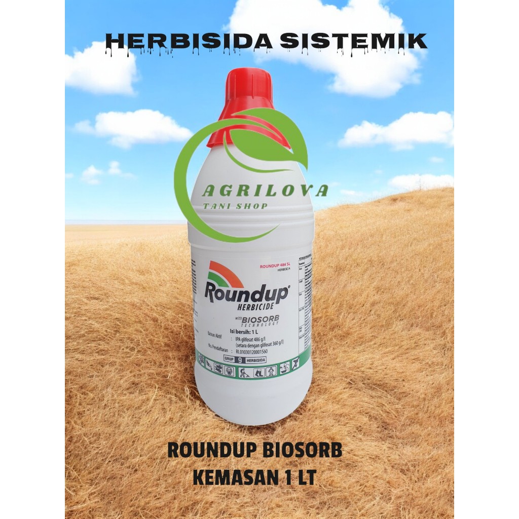 Jual ROUNDUP 486 SL 1 LT HERBISIDA RACUN RUMPUT DAN GULMA | Shopee Indonesia