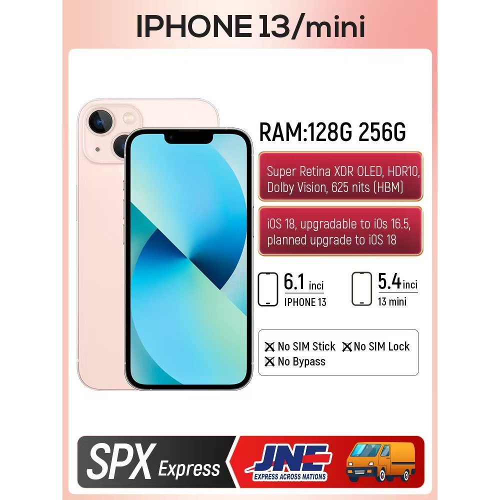 Jual IPHONE13RAM 128GB 256GB Second BEKAS ORIGINAL 100% MULUS NORMAL FULLSET Kondisi Perfect ...