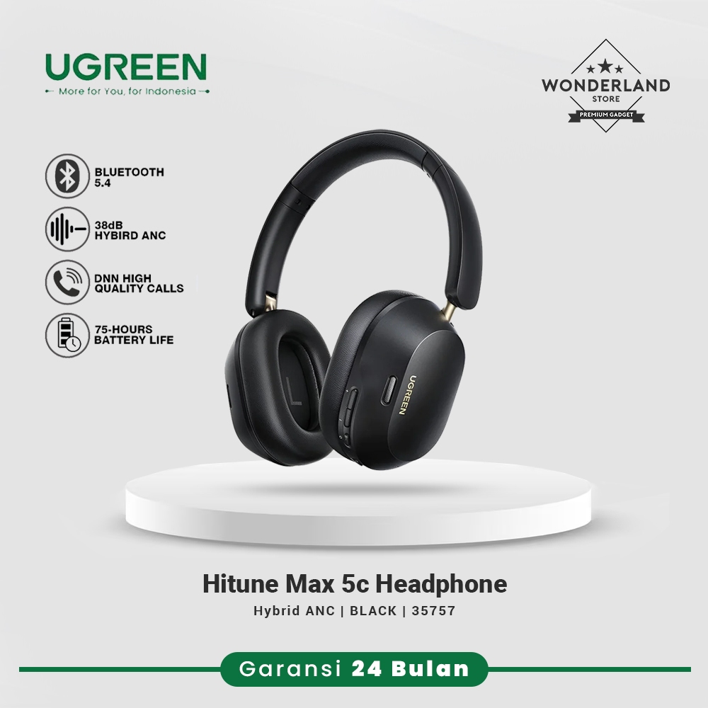 Jual Ugreen Hitune Max5C Headphone Bluetooth Hybrid ANC Hi-Res LDAC Ultra Low Latency ...