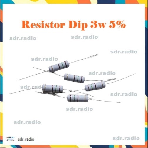 Jual Resistor Dip 82R 82 Ohm 3W 82 r 3 watt 5% | Shopee Indonesia