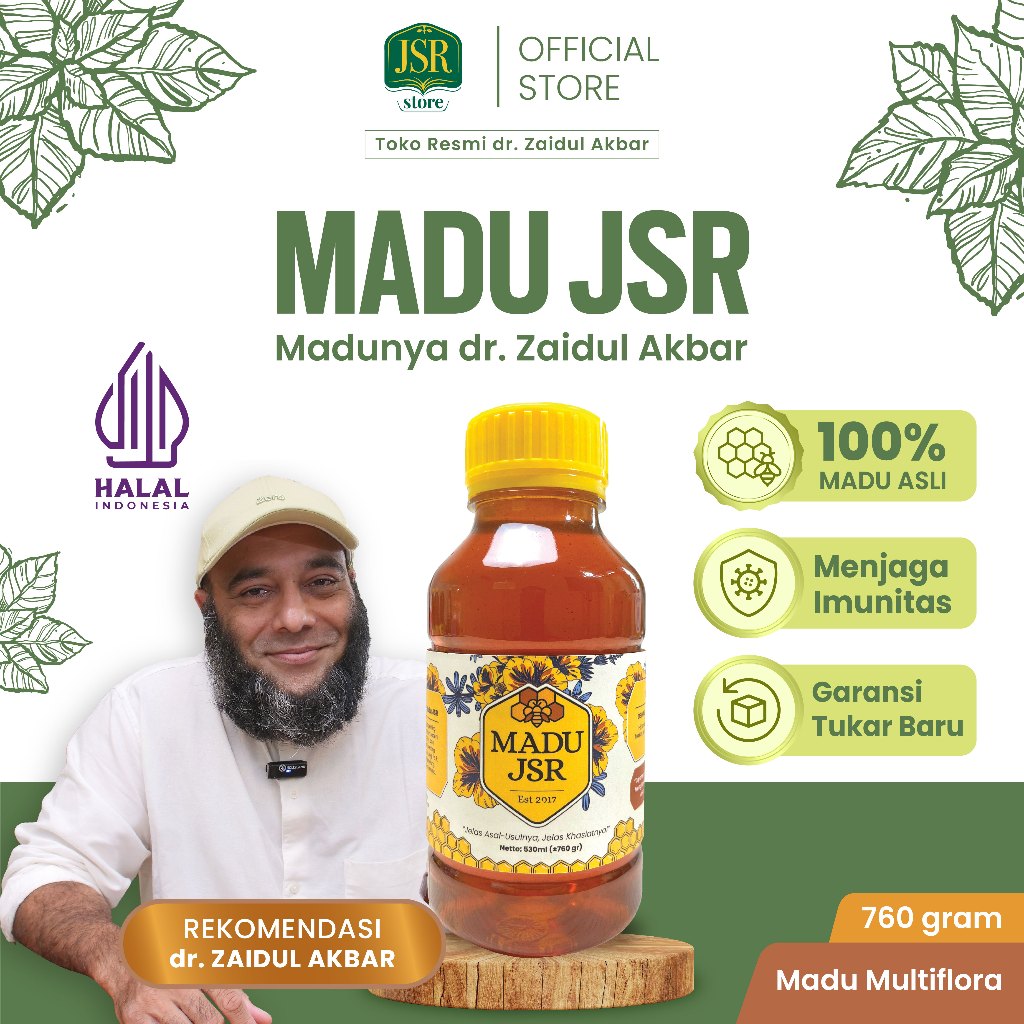 Jual MADU JSR All Varian dr Zaidul Akbar - Keluarga Madu JSR Sehat Alami, 100% Original dr ...