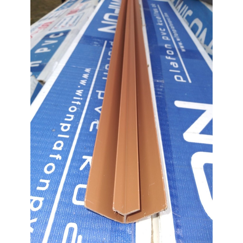 Jual Lis Siku Dalam Plafon Pvc Coklat | Shopee Indonesia