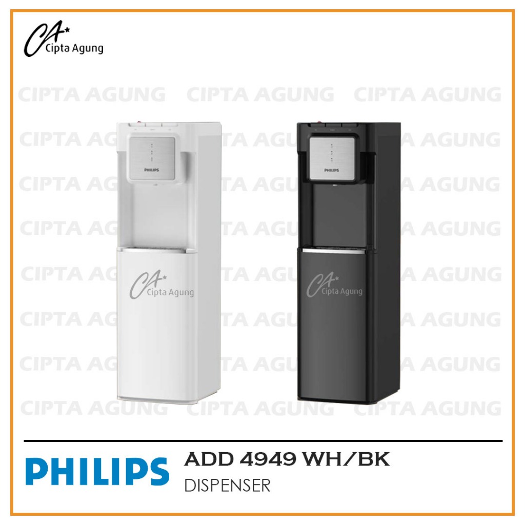 Jual PHILIPS WATER DISPENSER BOTTOM LOADING ADD4949BK HITAM BLACK ...
