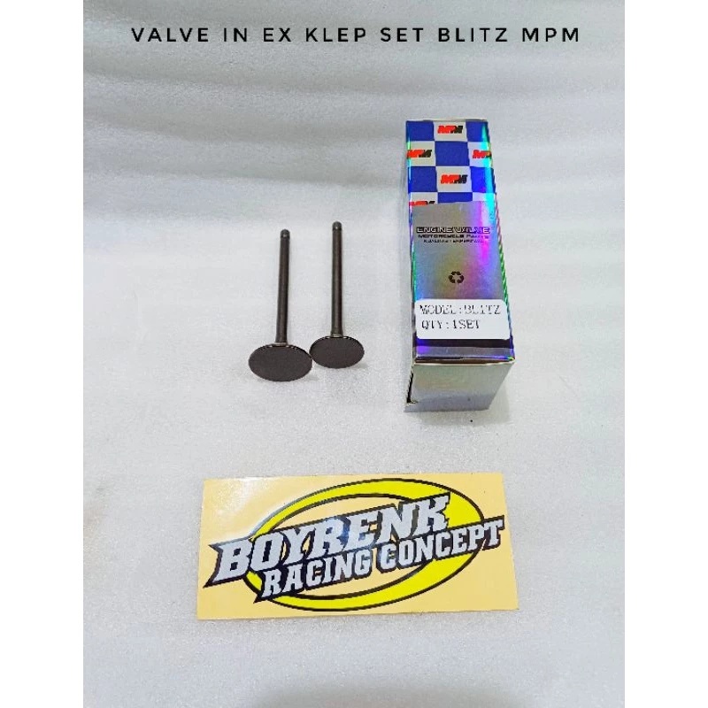 Jual KLEP SET VALVE SET IN EX BLITZ MPM-BOYRENK RACING CONCEPT | Shopee ...