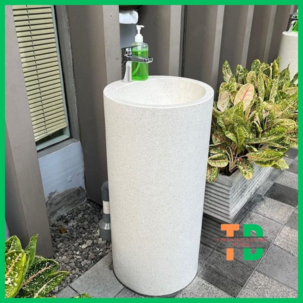 Jual WASHTAFEL TINGGI MODEL SILINDER TERRAZZO | Shopee Indonesia