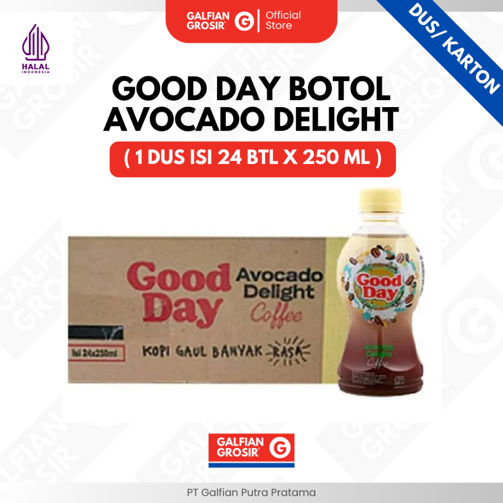 Jual KOPI GOOD DAY BOTOL AVOCADO DELIGHT ( 1 DUS ISI 24 BTL X 250 ML ...