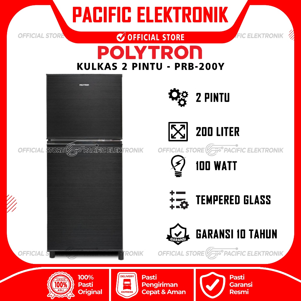 Jual Kulkas Polytron 2 Pintu Murah PRB 200Y / PRB200Y / PRB200 | Shopee ...