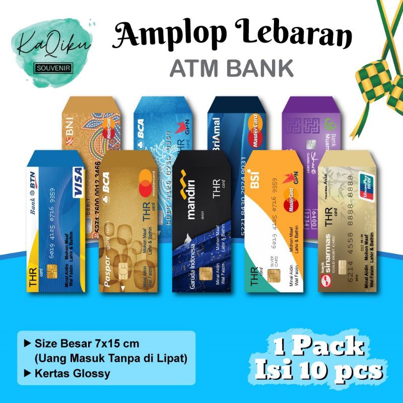 Jual Amplop Lebaran ATM Unik Idul fitri & Idul adha 1447 Hijriah ...