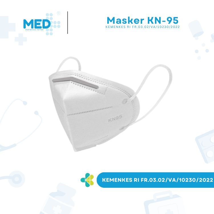 Jual MASKER Med+ 5 PLY KN95 ADA PENYANGGA HIDUNG DISPOSABLE FACE MASK ...