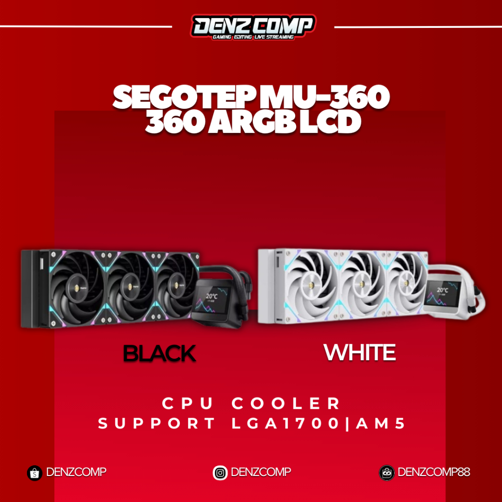 Jual AIO Segotep MU-360 MU360 ARGB 360MM with Costumizable LCD Display ...