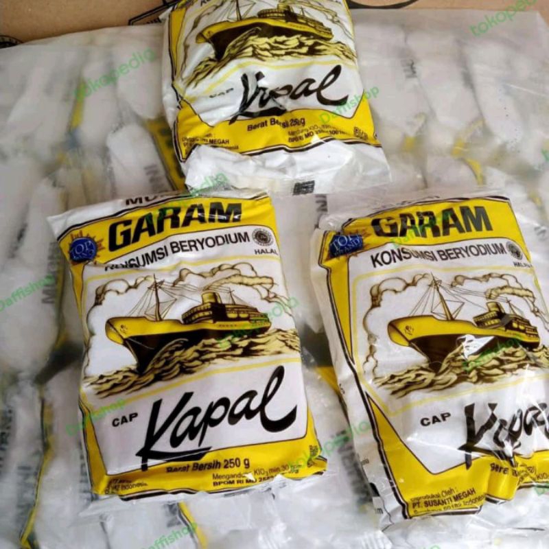 Jual Garam Cap Kapal Kemasan 250Gram | Shopee Indonesia
